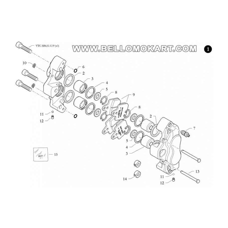 Grano 5x8 punta B UNI 5925-67