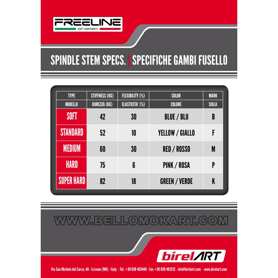 SPINDLE STEM FREELINE L176 M (MEDIUM)